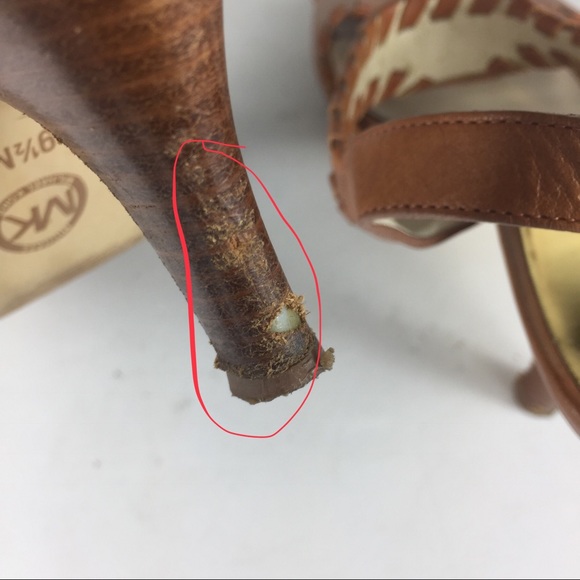 MICHAEL Michael Kors | Shoes | Michael Kors Brown Open Toe Logo ...